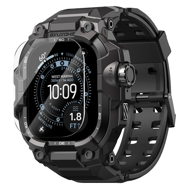 Smart wristband for Apple Watch Ultra, armored and reinforced design,